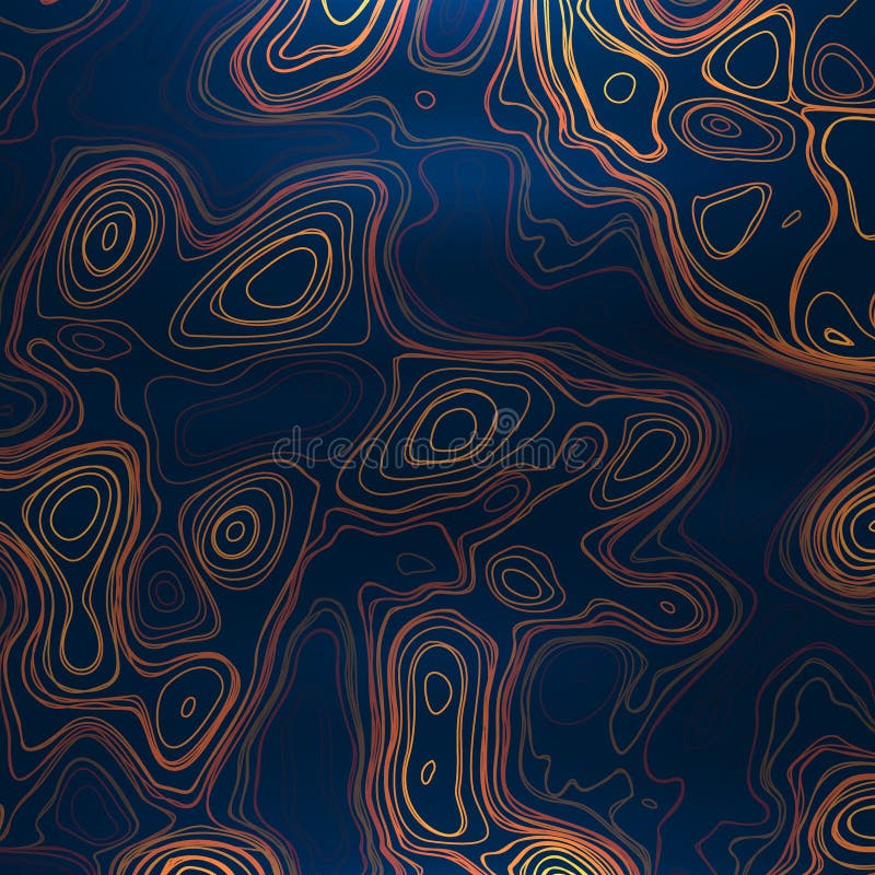 Abstract Colorful Topographic Background with Colored Liquid Wavy Lines ...