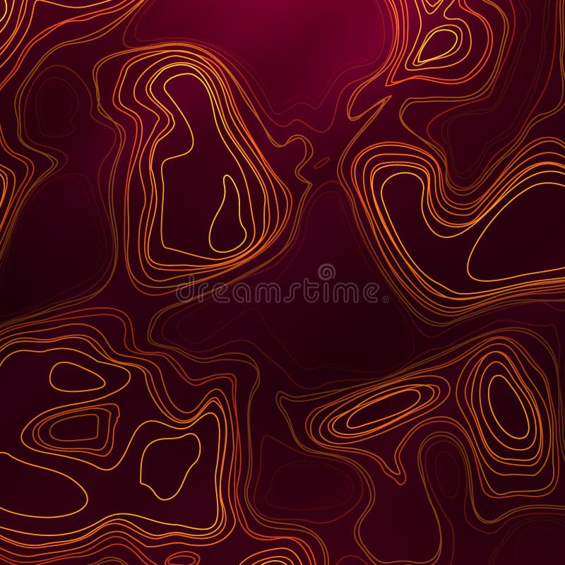 Abstract Colorful Topographic Background with Colored Liquid Wavy Lines ...