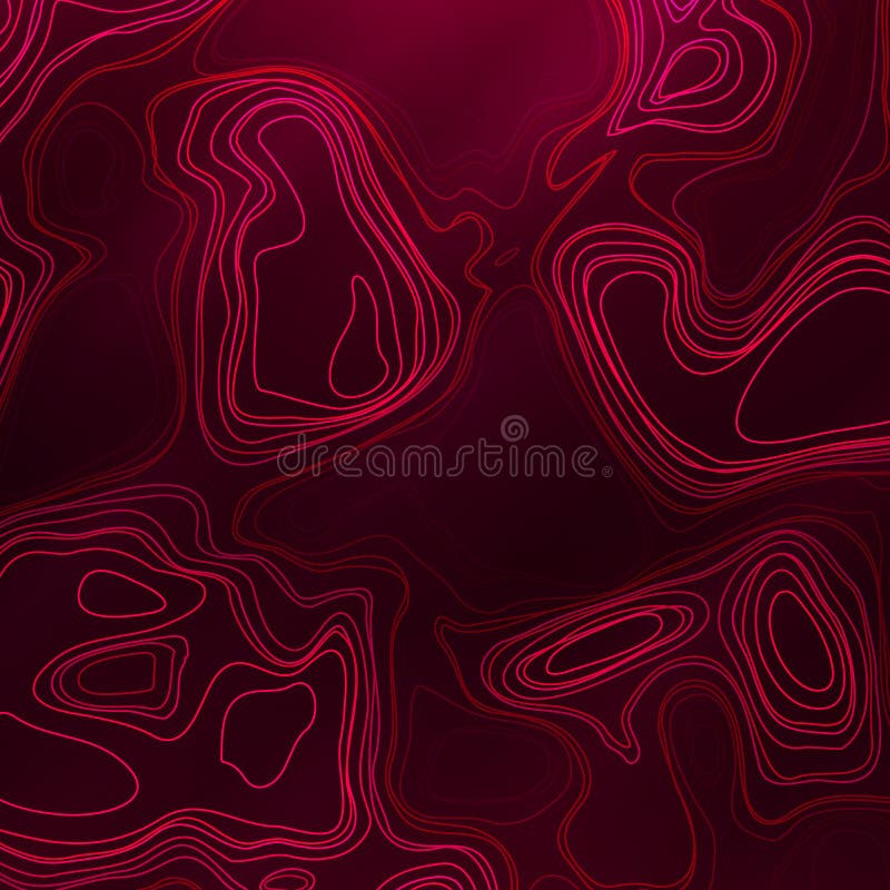Abstract Colorful Topographic Background with Colored Liquid Wavy Lines ...