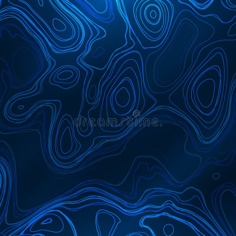 Abstract Colorful Topographic Background with Colored Liquid Wavy Lines ...