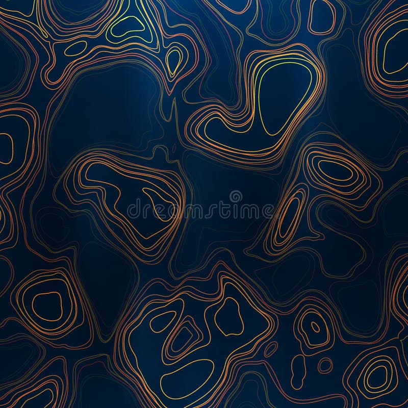 Abstract Colorful Topographic Background with Colored Liquid Wavy Lines ...