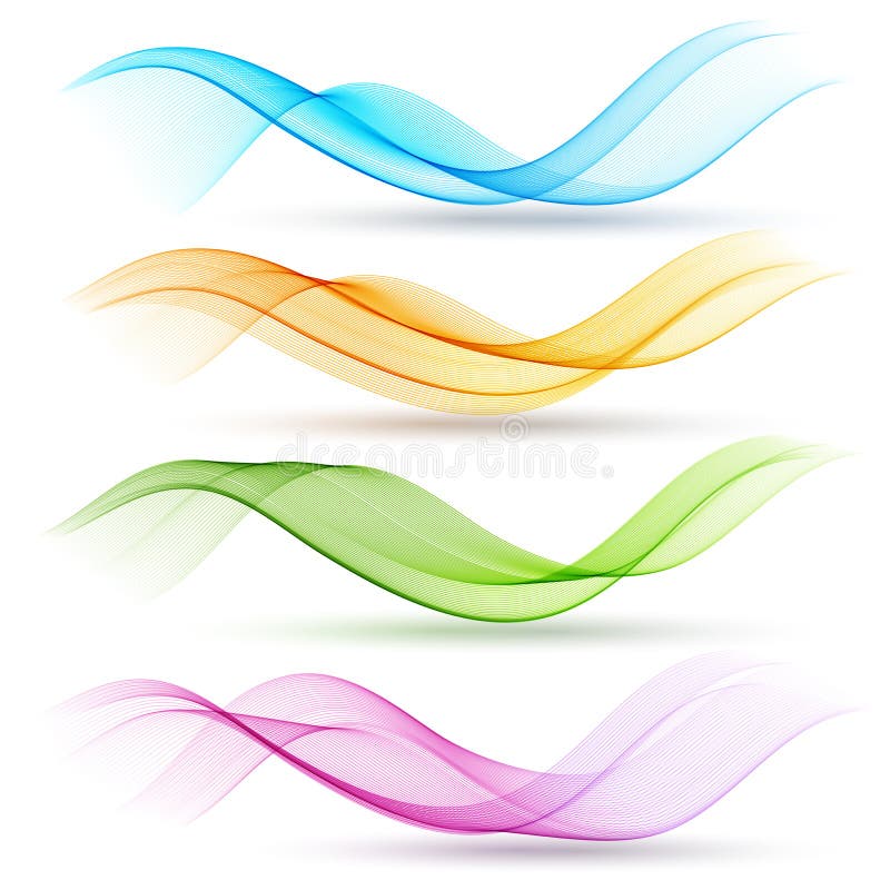 Liquid Swoosh Lines Web Headers or Footers Stock Vector - Illustration ...