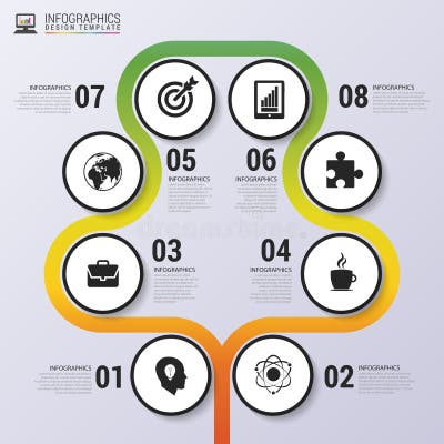 Abstract Colorful Tree. Timeline Infographic Template Stock Vector ...