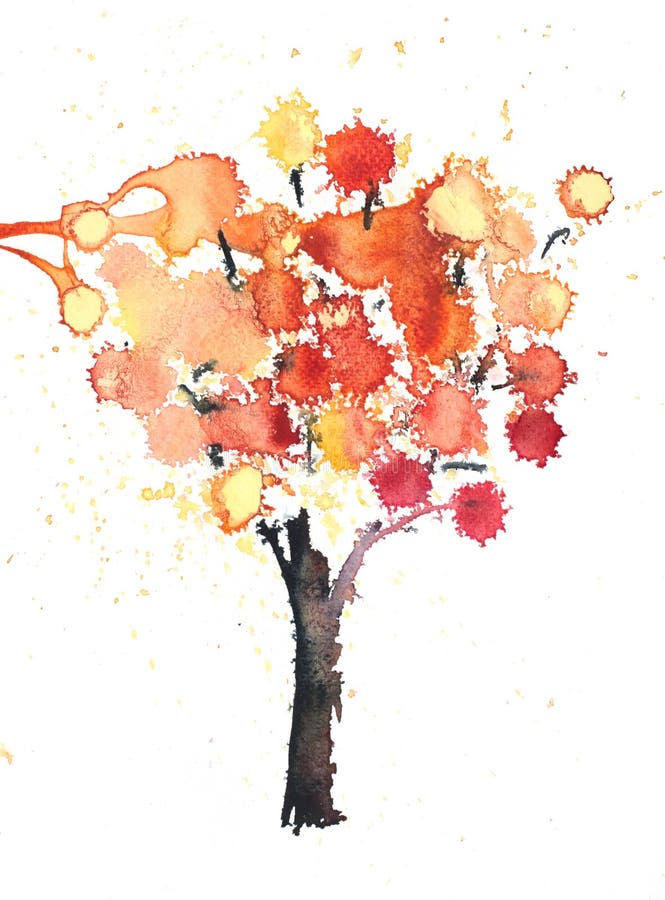 Abstract colorful tree stock illustration. Illustration of green - 77998660