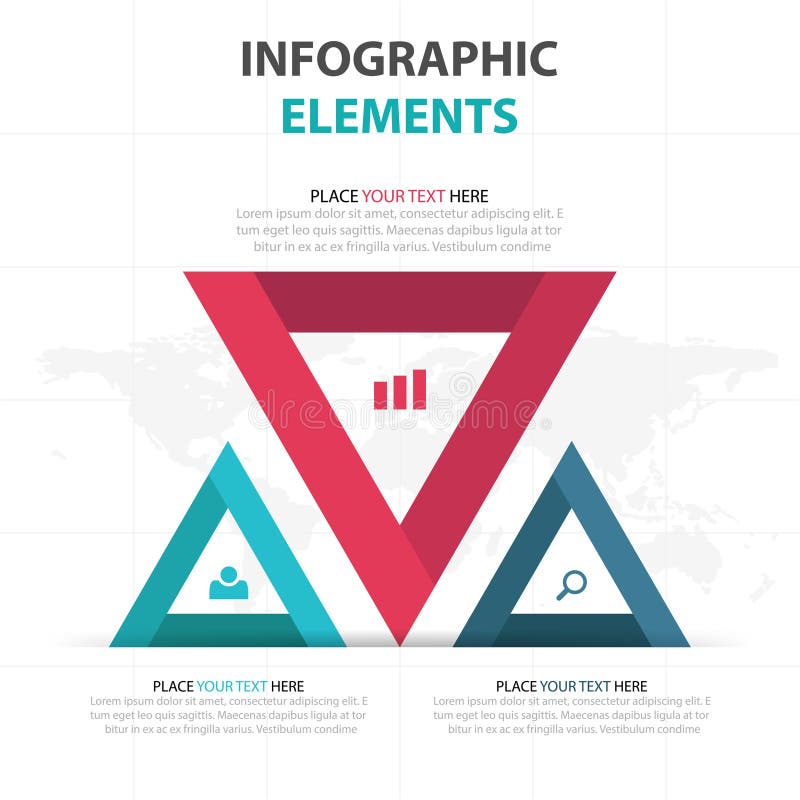Abstract Colorful Triangle Business Timeline Infographics Elements ...