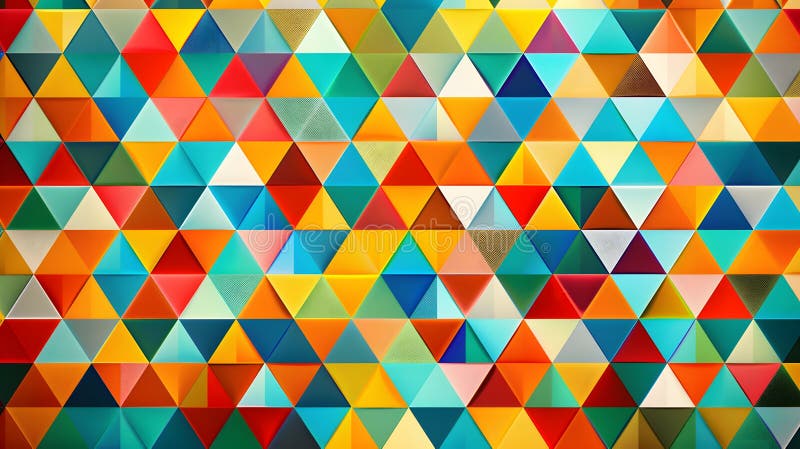 Abstract Colorful Triangle Pattern Background Stock Illustration Illustration Of Minimal