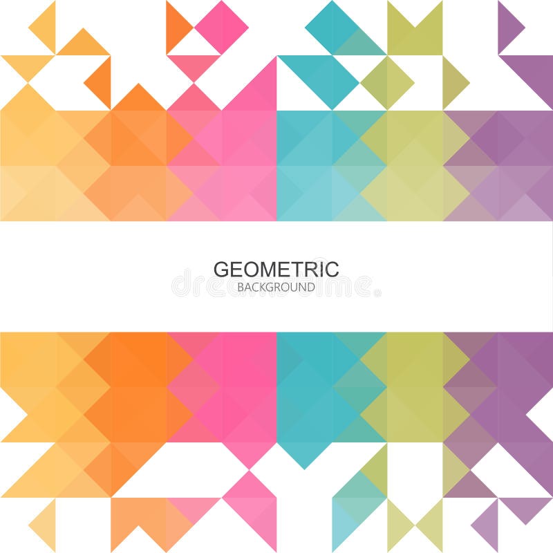 Abstract Colorful Triangles Background Design Vector Banner Stock ...