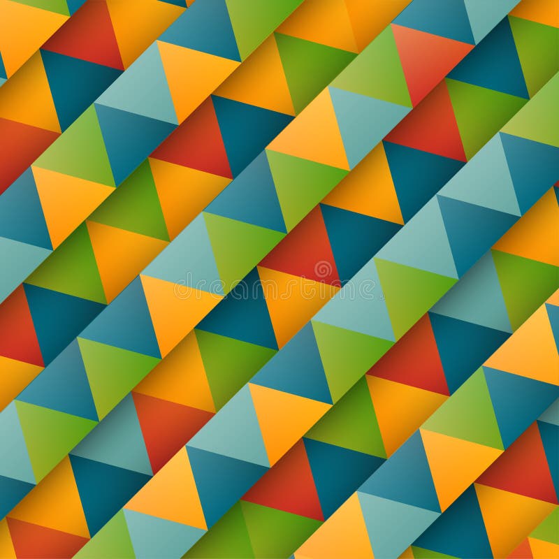 Abstract Colorful Triangles, Vector Stock Vector - Illustration of ...