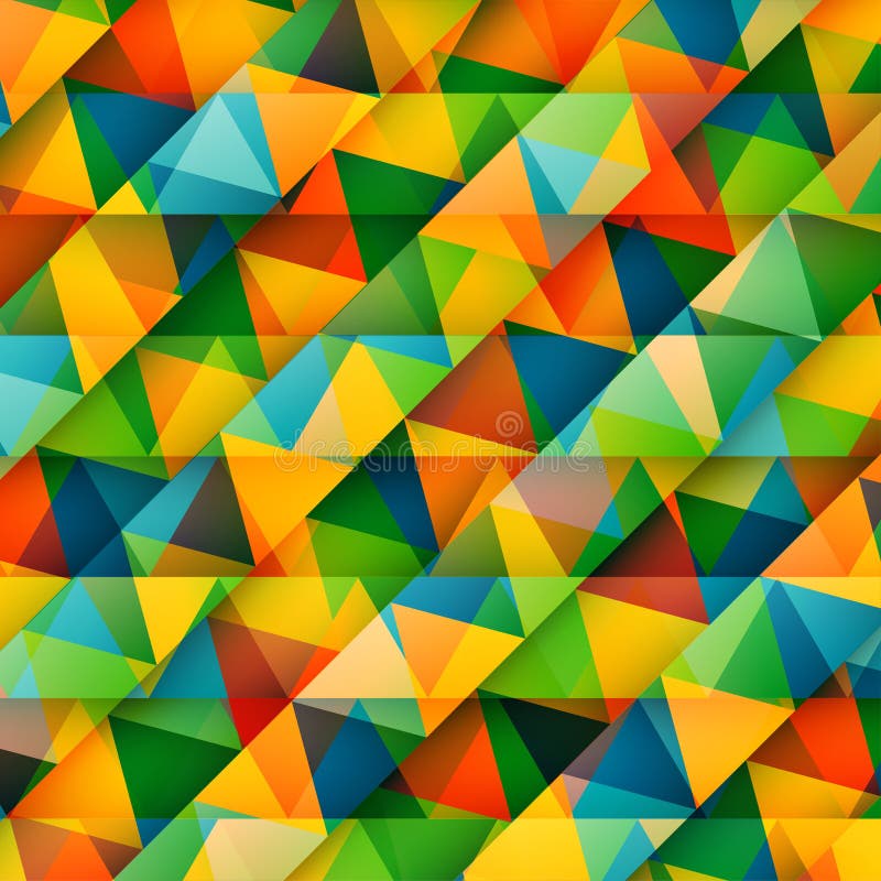 Abstract Colorful Triangles, Vector Stock Vector - Illustration of blue ...