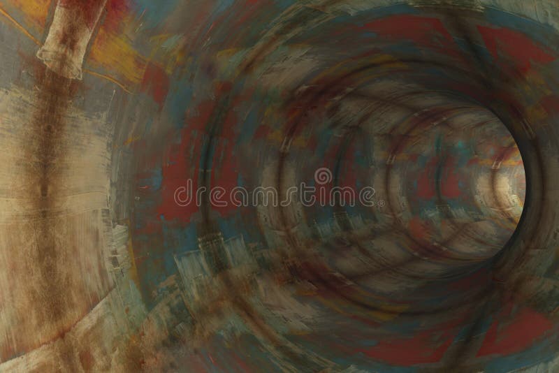 Abstract Colorful Tunnel stock illustration. Illustration of idea ...
