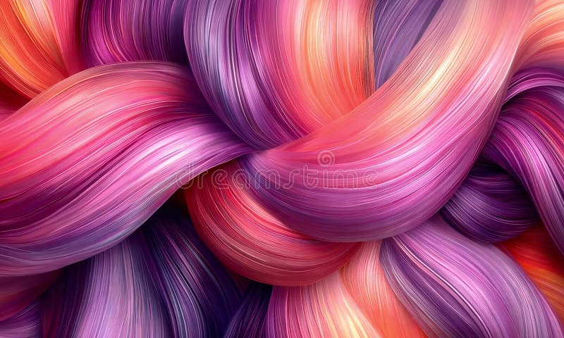Abstract Colorful Twisted Ribbons Stock Video - Video of orange ...