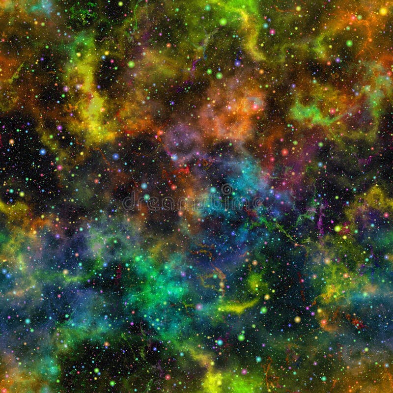Abstract Colorful Universe, Multicolor Nebula Night Starry Sky, Shiny ...