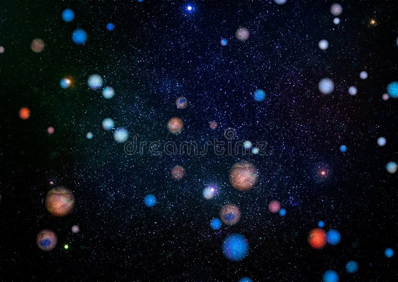 Abstract Colorful Universe, Nebula Night Starry Sky, Multicolor Outer ...