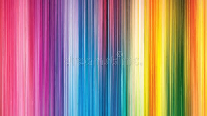 Abstract Colorful Vertical Lines Rainbow Spectrum Stock Illustration ...