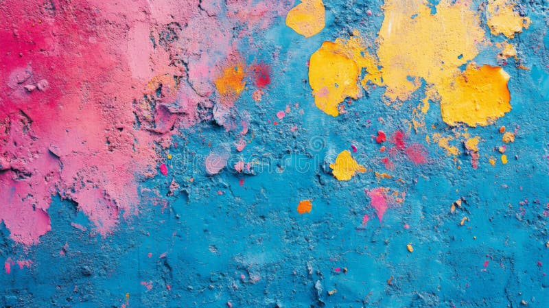 Abstract Colorful Wall Texture Paint Splatter Stock Illustration ...