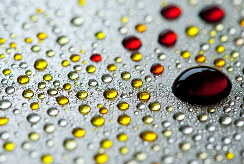 Abstract Colorful Water Drops Stock Image - Image of pattern, moisture ...