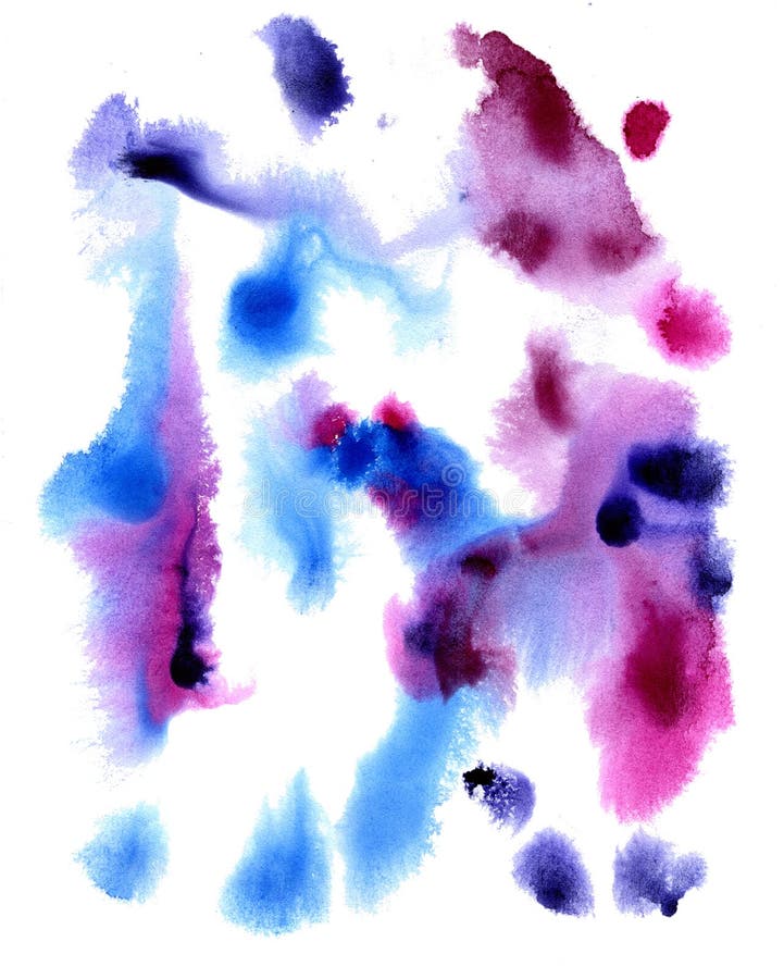 Abstract Colorful Watercolor Background. Blurred Multicolored Texture ...