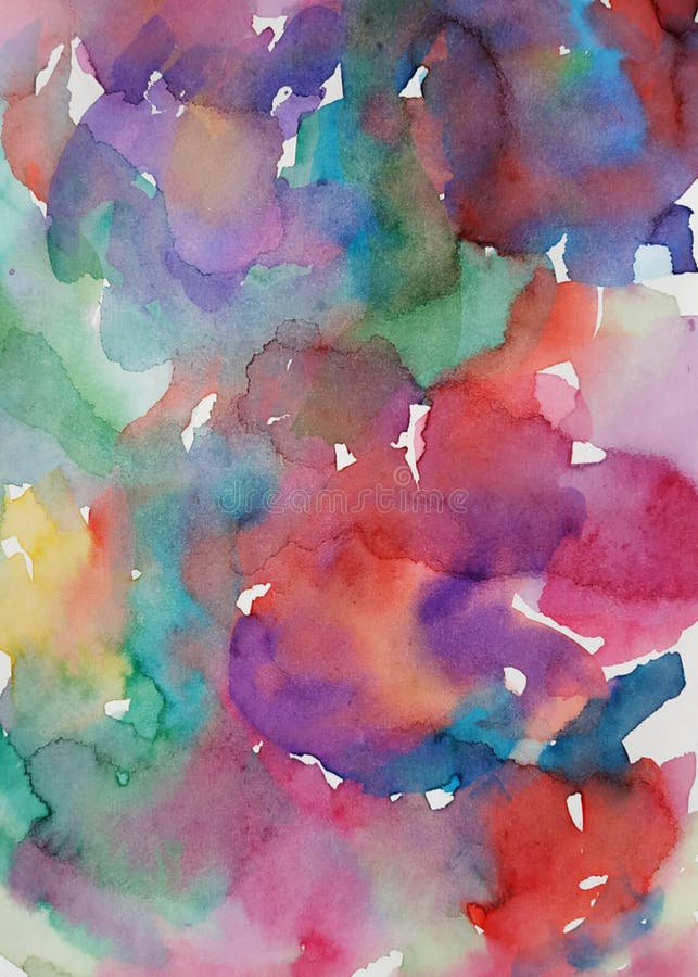 Abstract Colorful Watercolor Painting Stock Photo - Image of modern ... Abstract Colorful Watercolor Painting Stock Photo - Image of modern ...
