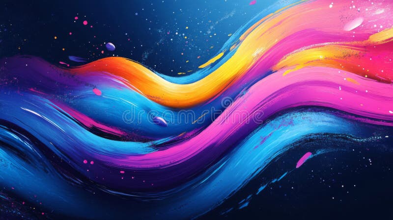 Abstract Colorful Wave Background Stock Illustration - Illustration of ...