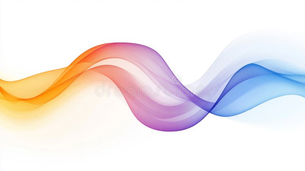 Abstract Colorful Wave Background Design Stock Illustration ...
