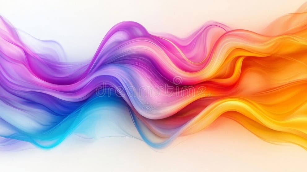 Abstract Colorful Wave Background Design Stock Illustration ...