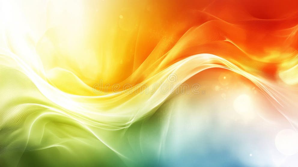 Abstract Colorful Wave Background Design Stock Illustration ...