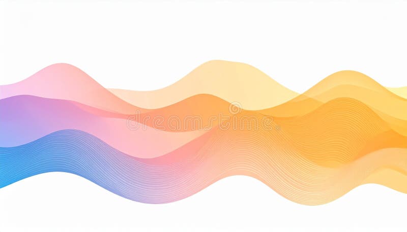 Abstract Colorful Wave Background Design Stock Illustration ...