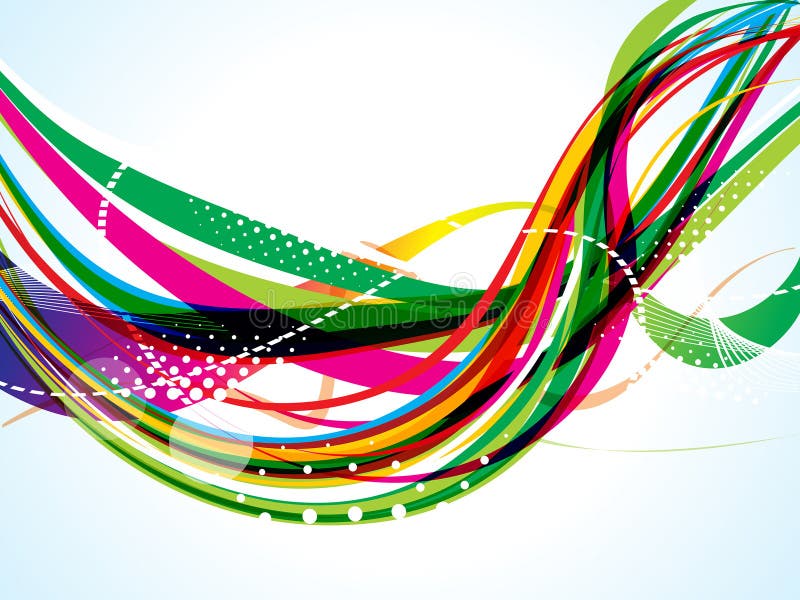 Abstract Colorful Wave Background Design Stock Vector - Illustration of ...