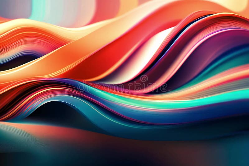 Motion Evokes Imagery of Dynamic and Flowing Waves Stock Footage ...
