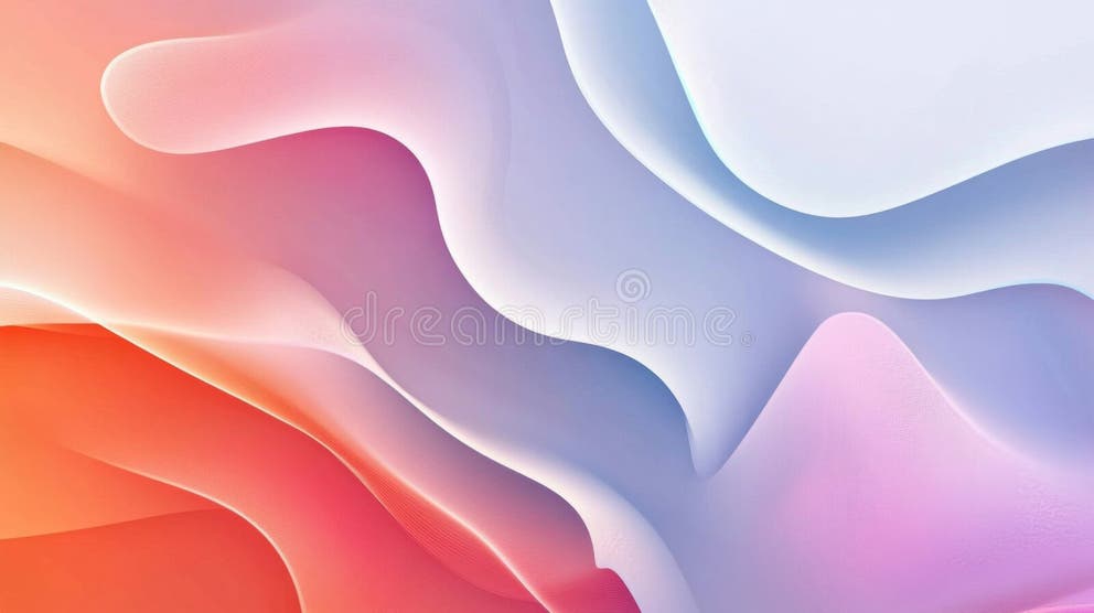 Abstract Colorful Wave Background Soft Pastel Gradient Texture Stock ...