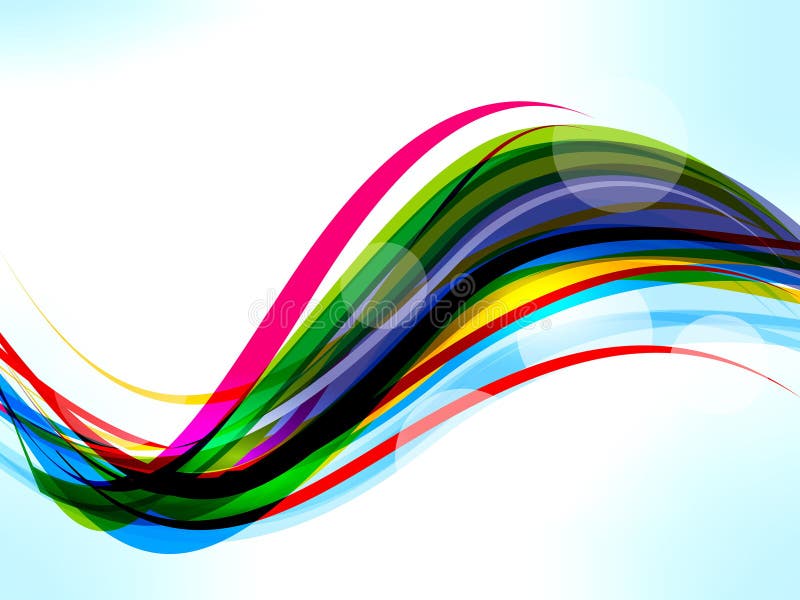 Abstract Colorful Wave Background Stock Vector - Illustration of ...