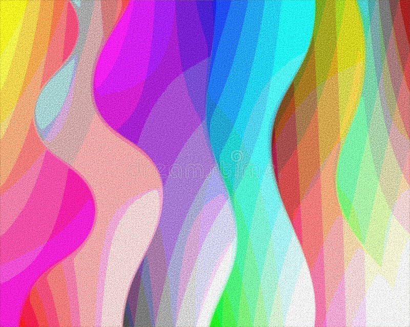 Abstract Colorful Wave Line Pattern Background. Colour Stripe Graphic ...
