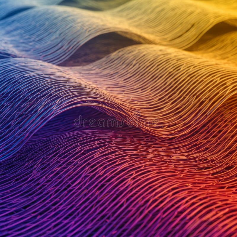 Abstract Colorful Wave Pattern Background Stock Illustration ...