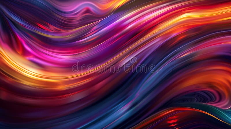 Abstract Colorful Wave Pattern Stock Image - Image of swirl, decorative ...