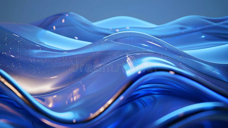 "Abstract Colorful Wave Pattern with Glassy Texture and Sparkling ...