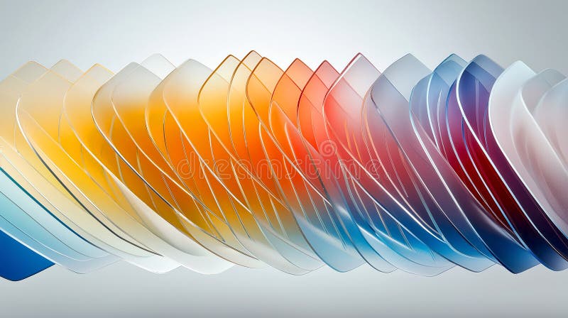 Abstract Colorful Wave Pattern - Modern Gradient Art in Layered ...