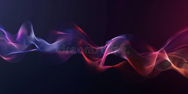 Abstract Colorful Wave Patterns on a Dark Background Enhance Visual ...