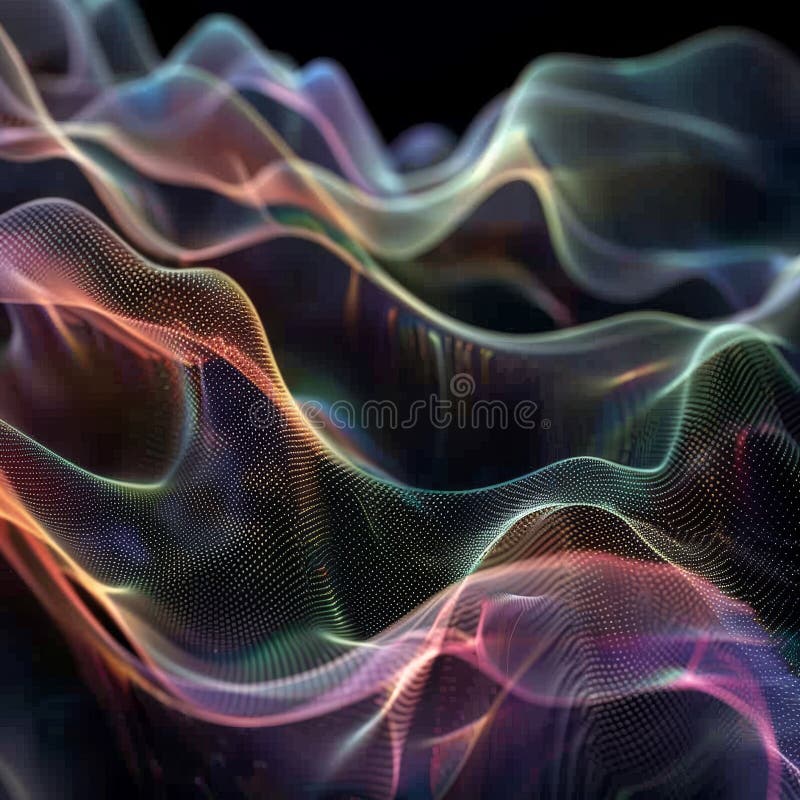 Abstract Colorful Wave Patterns Stock Photo - Image of gradient, energy ...