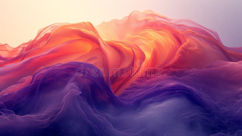 Abstract Colorful Wave Structure, Vibrant Gradient Flow. Art Concept ...