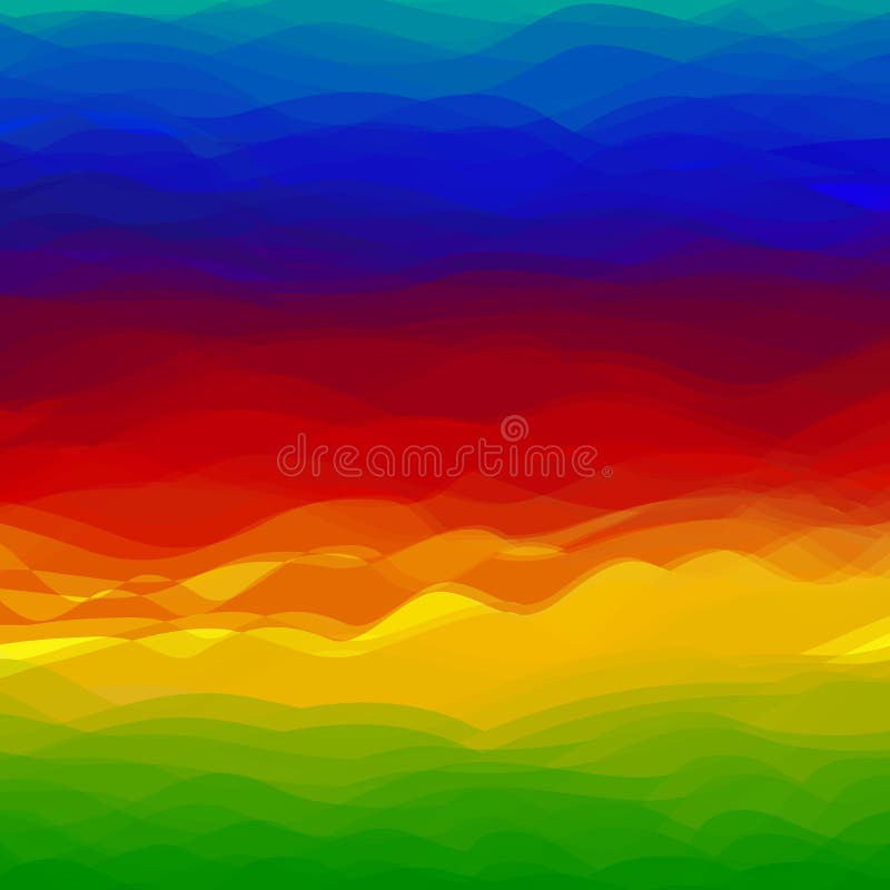 Abstract Colorful Wave Design Rainbow Background Stock Vector ...