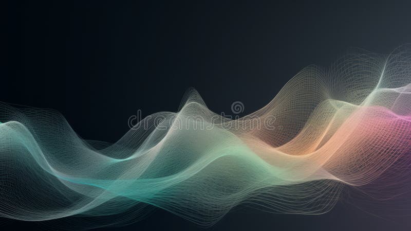 Abstract Colorful Waveform Background Stock Image - Image of wave ...