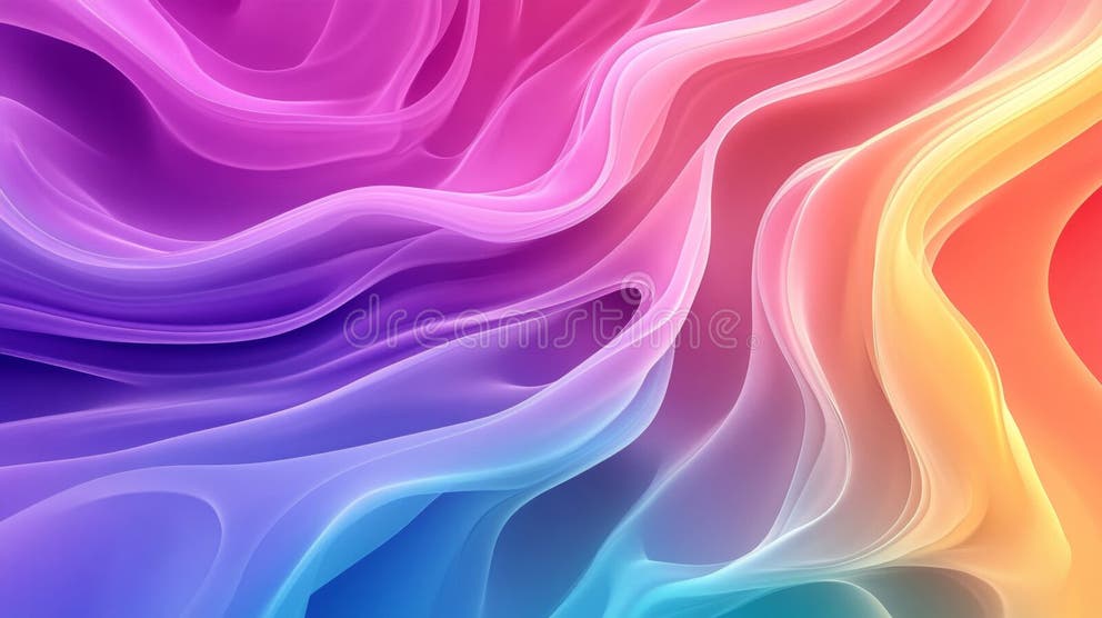 Abstract Colorful Waves Background Design Stock Illustration ...