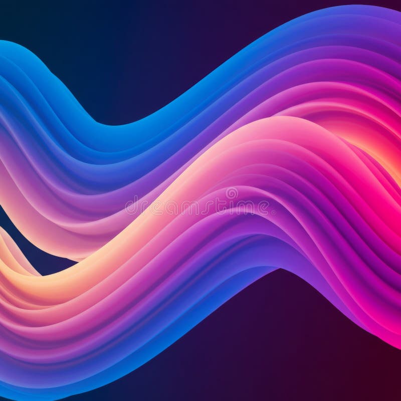 Abstract Colorful Waves Background Design Stock Illustration ...