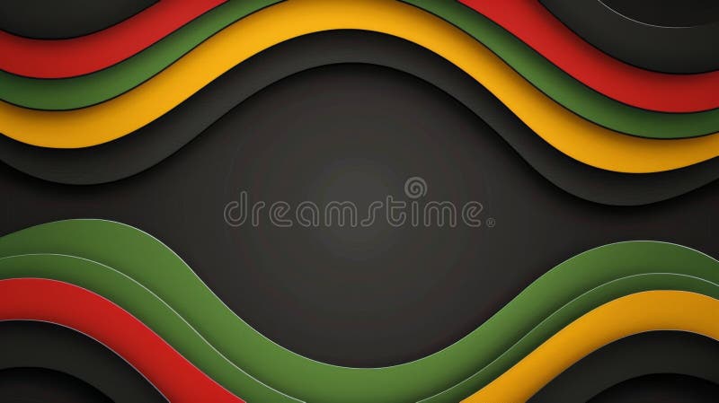 Abstract Colorful Waves Background - Modern Wavy Design in Red, Green ...