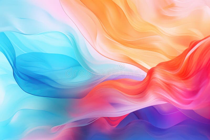 Abstract Colorful Waves. Color Background Stock Illustration ...