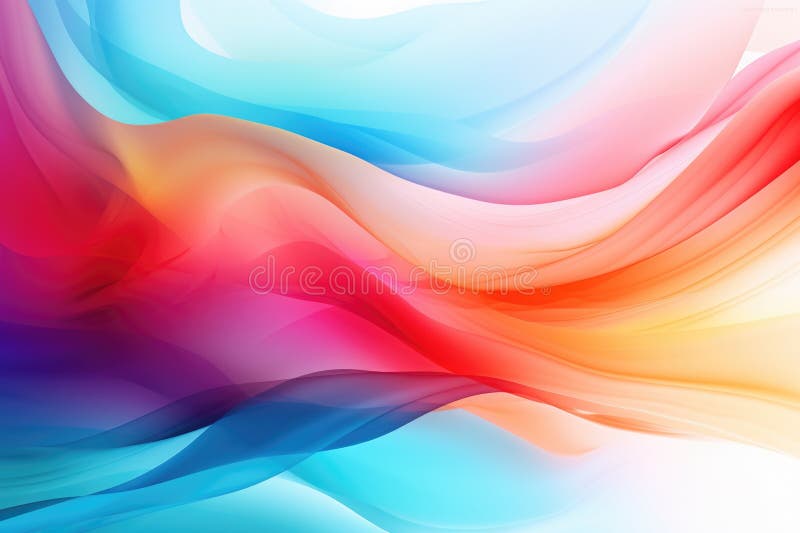 Abstract Colorful Waves. Color Background Stock Illustration ...
