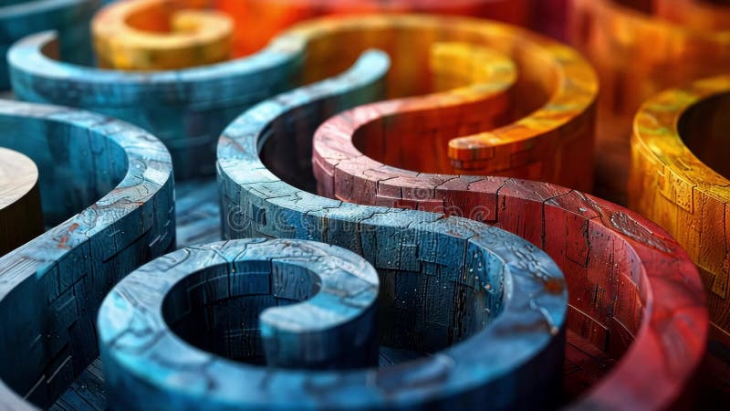 Abstract Colorful Waves Design with Fluid Patterns for Artistic ...