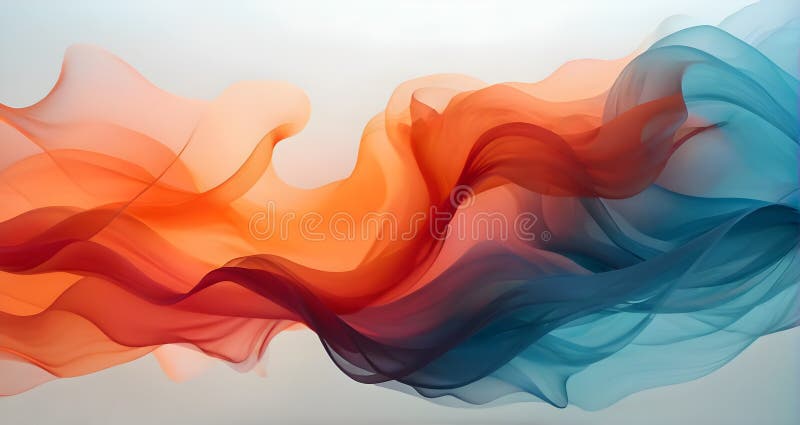 Abstract Colorful Waves and Flow in Gradient Backgrounds Stock ...
