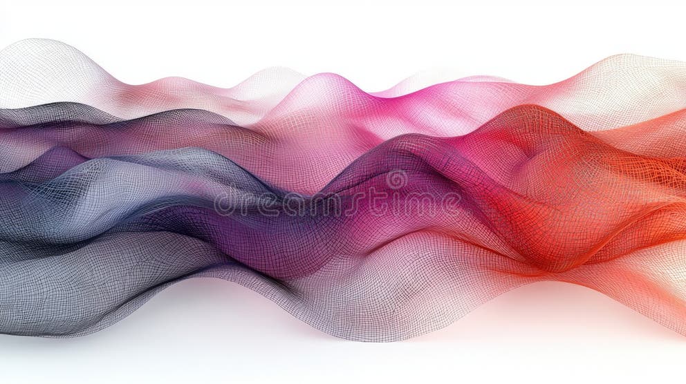 Abstract Colorful Waves of Mesh Patterns with Smooth Transitions and ...