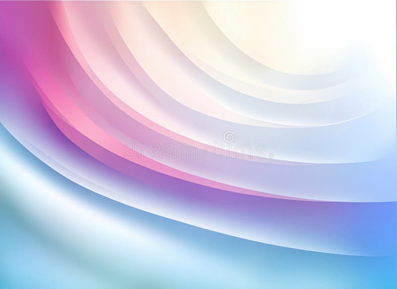 Abstract Colorful Waves of Pastel Colors, Gentle Background. Stock ...